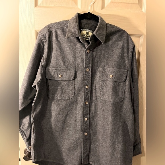 Field & Stream | Shirts | Field Stream Heavyweight Gray Flannel Shirt ...